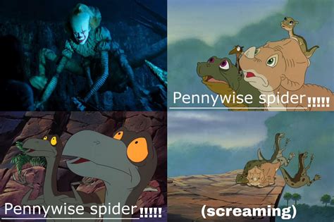 Pennywise Spider Scares Ozzy And Strut By Dmonahan9 On Deviantart