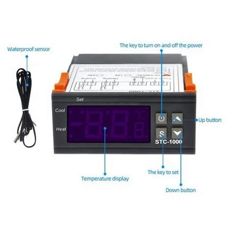 STC Digital Temperature Controller Thermostat Incubator Relay A Heating Cooling V Stc