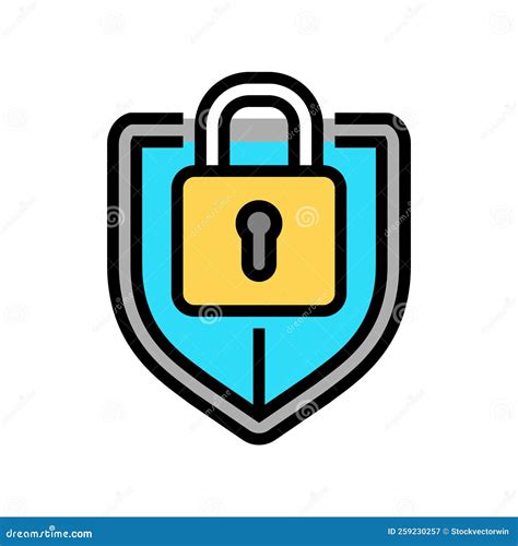 Protection Padlock Color Icon Vector Illustration Stock Illustration Illustration Of Access