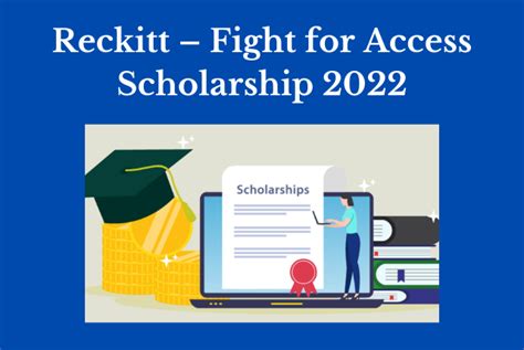 Reckitt Fight For Access Scholarship 2022 Fully Funded To Tokyo