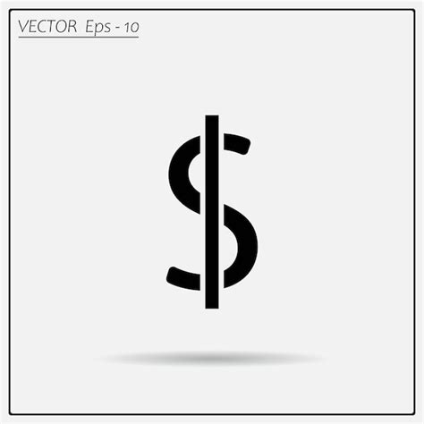Premium Vector Dollar Symbol Vector Illustration On A Light