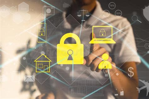 concept of cyber security information security and encryption secure