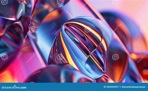 Holo Abstract D Shapes Stock Illustration Illustration Of Technology