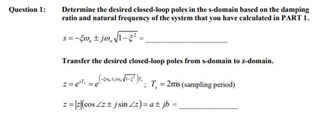 Solved PART A Design A Digital Controller For The DC Motor Chegg