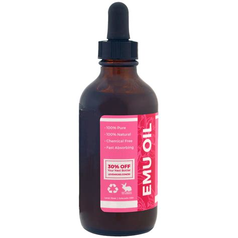 Leven Rose 100 Pure And Organic Emu Oil 4 Fl Oz 118 Ml Iherb