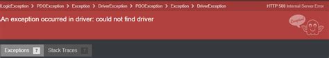 R Solu Probl Me Lancement Server Symfony Error An Exception