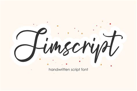 Jimscript Font By Qwrtypefoundry · Creative Fabrica