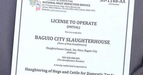 Baguio Slaughterhouse Meets Nmis Standards For Meat Safety Philippine