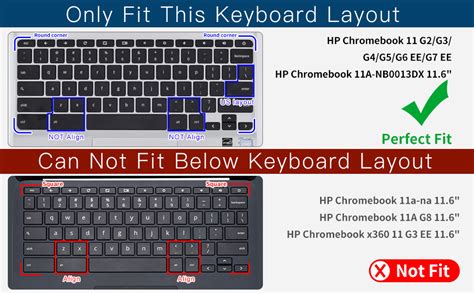 Colorful Keyboard Cover For Hp 11 6 Inch Chromebook Hp Chromebook X360 11 6 Inch