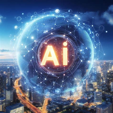 Premium Photo Big Data Ai Dot Concept Involves Combining Artificial