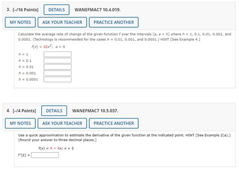 3 [ 16 points] wanefmac7 10 4 019 calculate the