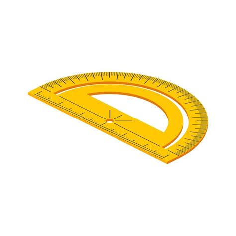 Premium Vector Isometric Protractor On White Background Vector