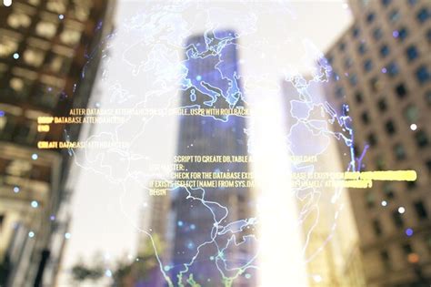 Premium Photo Multi Exposure Of Abstract Programming Language
