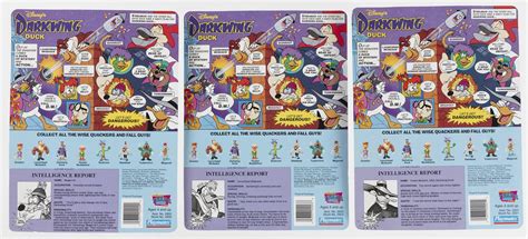 Hakes Darkwing Duck Playmates Carded Action Figure Trio