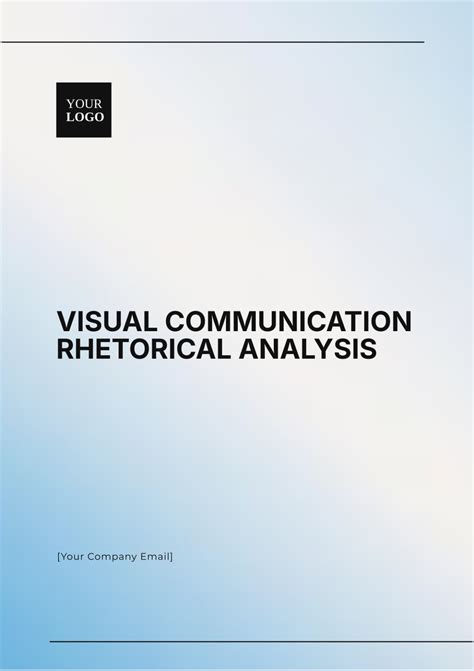 Free Visual Communication Rhetorical Analysis Template To Edit Online