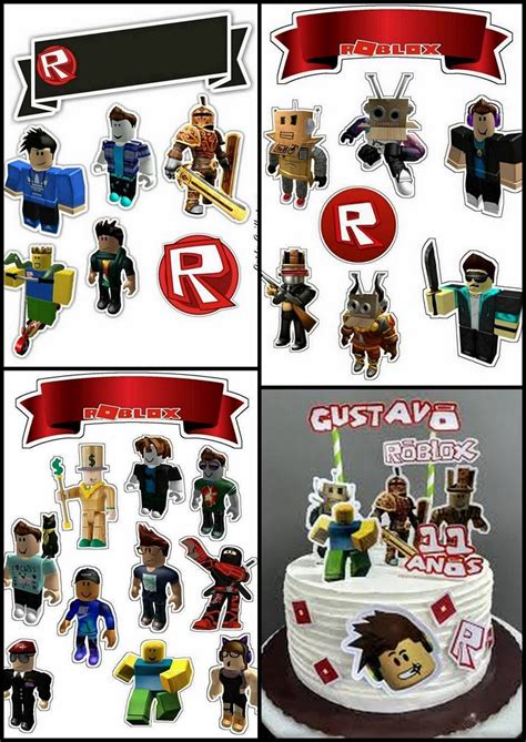 Roblox Toppers Para Tartas Tortas Pasteles Bizcochos O Cakes Para