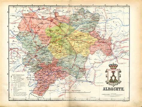 Albacete Provincia Mapas Generales 1918