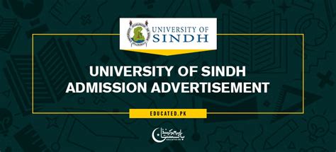 University Of Sindh Admission 2025 Last Date Fee