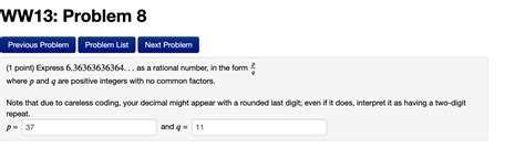 solved ww13 problem 8 previous problem problem list next