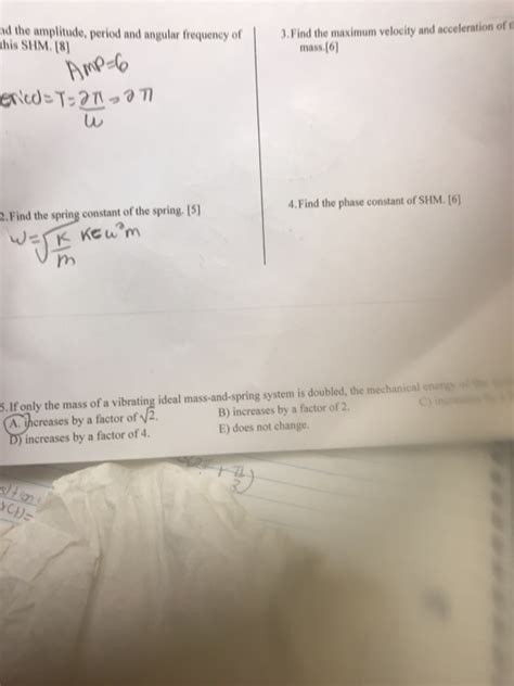 Solved Nhl Th Amplitude Period And Angular Frequ Find The Chegg