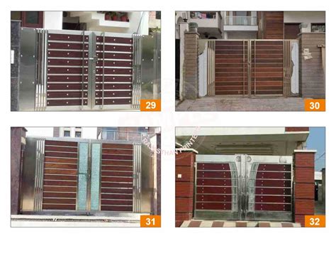 Square Modern 304 Grade Stainless Steel Main Gate For Home 3 Meter At