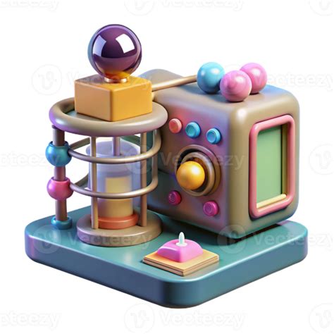 Beautiful Rustic Quantum Computing Research Lab Scene Cutout Element