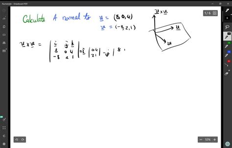 Solvednormal Vectors Find A Vector Normal To The Given Vectors 804