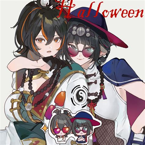 Jane Doe And Zhu Yuan Zenless Zone Zero Drawn By Chibiya1010 Danbooru