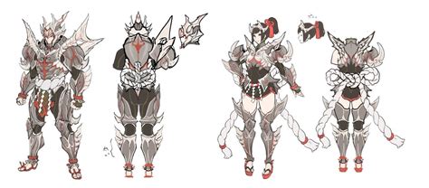 Mhf Z 公式ツイート On Twitter 【設定イラスト大公開！】 今回は新モンスター「焔嶽龍 ケオアルボル」の剣士用防具「焔嶽