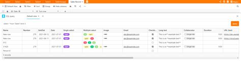 Seatable Now Has A New Sql Query Interface More Convenience And