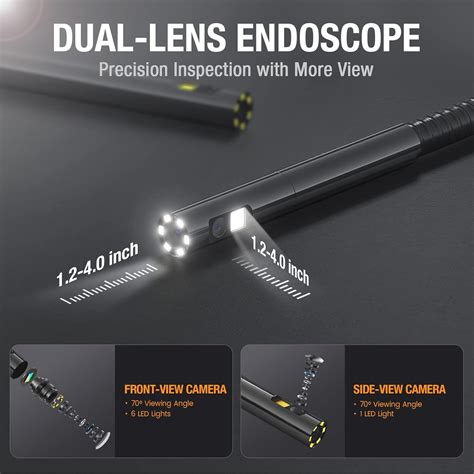 Teslong NTS500 Dual Lens Endoscope Review Testing Measuring And