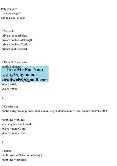 Polygon Java Package Chegg2public Class Polygon Varpdf Polygon Java Package Chegg2public Class Polygon Varpdf
