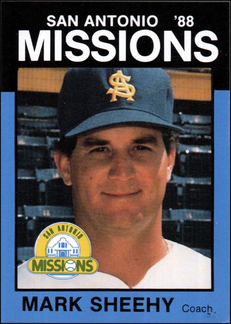 1988 San Antonio Missions Best 25 Mark Sheehy Nm Mt