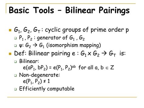 PPT Short Traceable Signatures Based On Bilinear Pairings PowerPoint Presentation ID 4434470