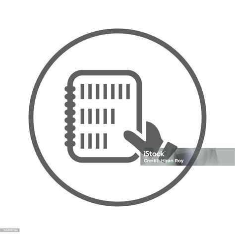 Count Enumerate Itemize Icon Gray Vector Graphics Stock Illustration
