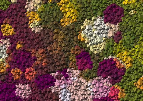 Abstract Blue Cube Pattern