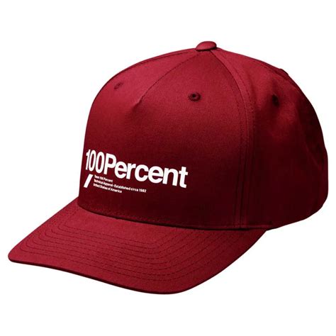 100percent Manisfesto Cap Red Bikeinn