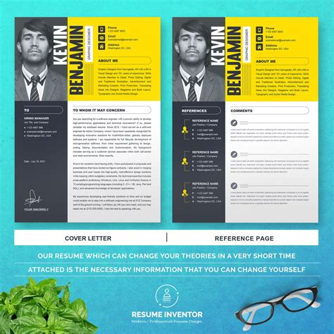Editable Word CV Template MS Word Creative Resume Template For Job Graphic Designer CV