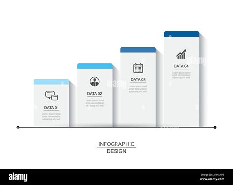 Data Infographics Tab Paper Index Template Vector Illustration