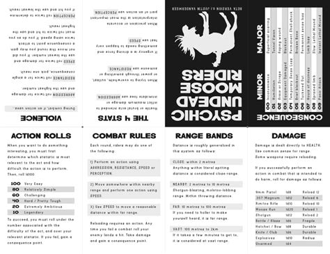 Psychic Undead Moose Riders Minizine By Shouting Crow For Tiny Keepsake