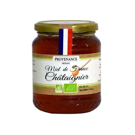Miel de Châtaignier France 500gr Produit bio Léopold
