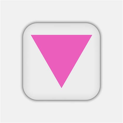 Premium Vector Pink Triangle Icon Vector Illustration