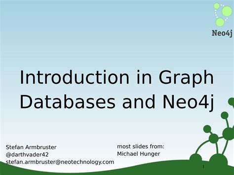 Pdf Introduction In Graph Databases And Neo4j · Graphs Are The General Purpose Data Structure