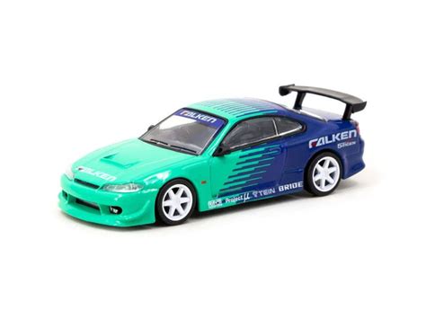 Tarmac Works 1 64 VERTEX Nissan Silvia S15 Falken Livery Blue