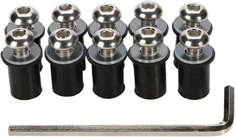 Kit De 10 Tornillos Para Parabrisas De Motocicleta Aleación De Aluminio