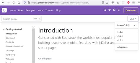 Site Latest Version Number In Docs Is Misleading