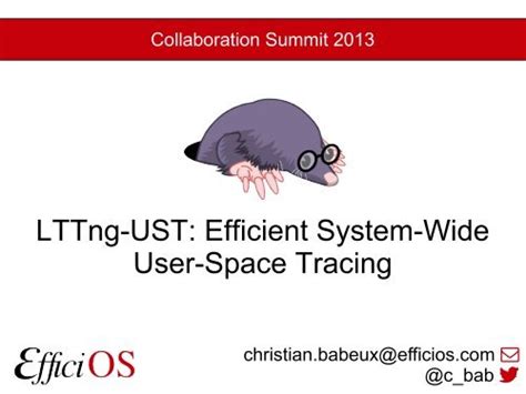 Lttng Ust Efficient System Wide User Space Tracing Efficios