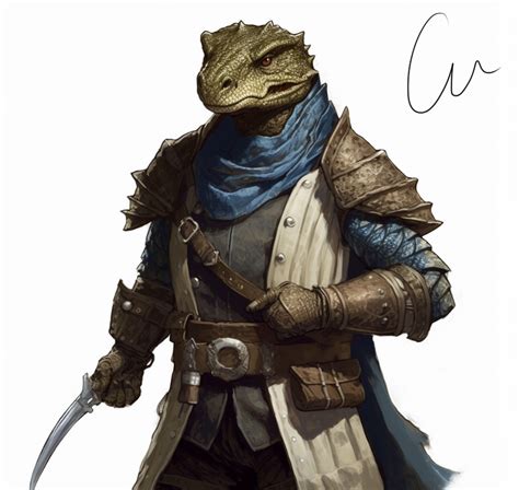 Dnd Lizardfolk Fighter By Draconicrosalia On Deviantart