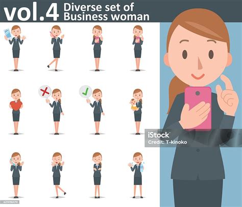 흰색 배경 Vol4에 비즈니스 여성의 다양한 세트4 기업 재무와 산업에 대한 스톡 벡터 아트 및 기타 이미지 기업 재무와 산업 땀 목마른 Istock