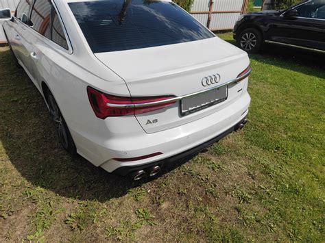 Слегка меняем внешность Audi A6 C8: Насадки выхлопной трубы + Диффузор ...